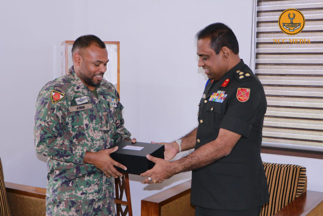 Director NCC Maldives paid a call on the Director NCC Sri Lanka – National Cadet Crops (NCC) Sri ...